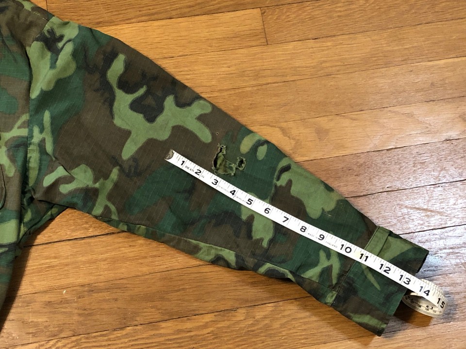 Late Vietnam Era US Army USGI ERDL Camo Ripstop Jungle Fatigue Shirt ...