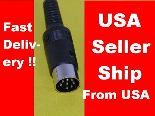 270 Degree 2PK 8 pin DIN plug for Yaesu Icom Kenwood radio BAND DATA ...