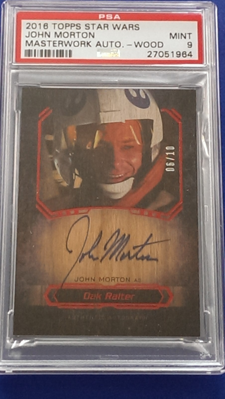 2016 Star Wars Masterwork Wood Auto - John Morton as Dak Ralter #6/10 ...