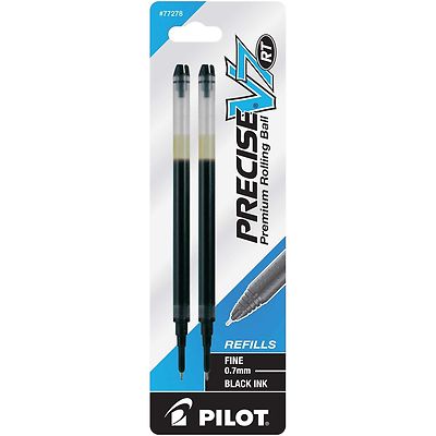 77278 Pilot Precise V7 RT Rollingball Pen Refill, 0.7mm, Black, 1 Pack ...
