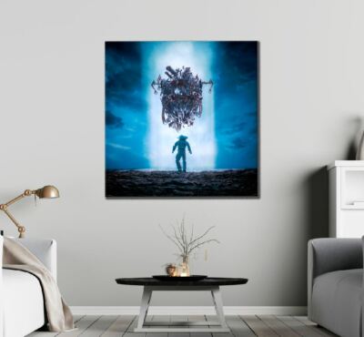 Square Canvas Astronaut & War Machine 3D High Quality Australian Made ...