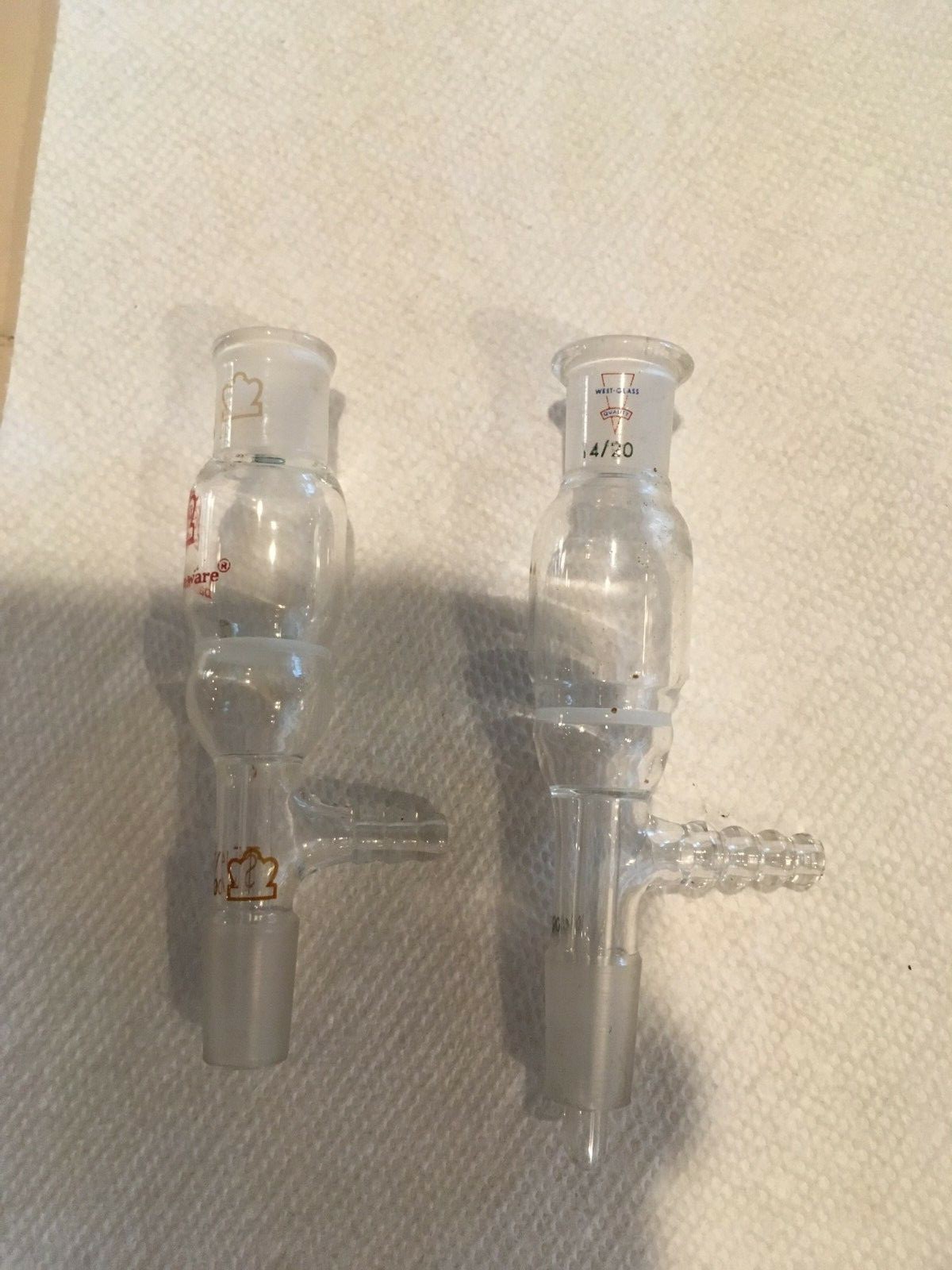 Miscellaneous Micro Chemistry Laboratory Glassware 14/20 Ground Glass ...