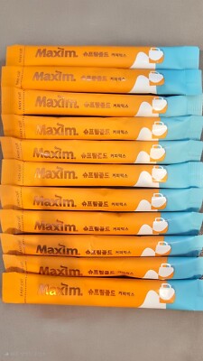Maxim Supreme Gold Coffee Mix 13.5g x 10 Stick / Korean Instant Easy ...