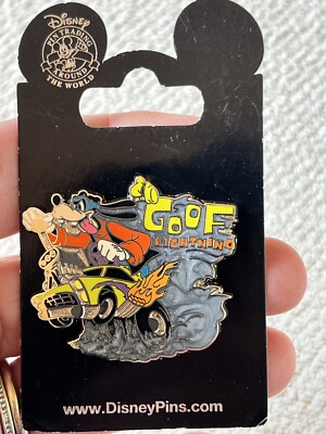 Walt Disney pen “goof lightning” goofy Driving blazing car, Great ...