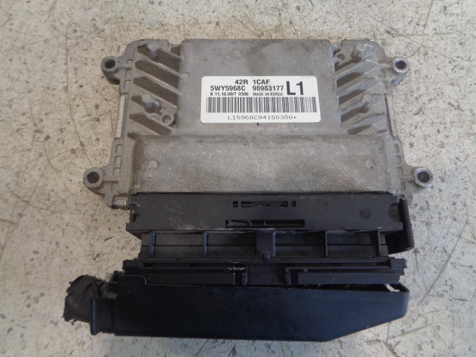 2008 CHEVROLET AVEO 1.2 LS ENGINE ECU 5WY5968C 96983177 L1 | eBay UK