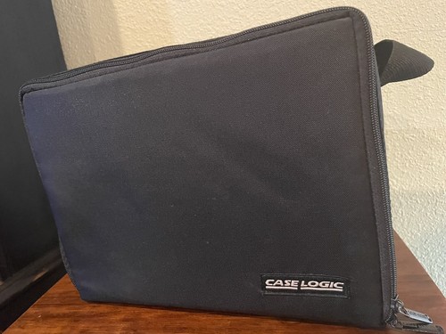 Case Logic 30 CD Compact Disc Black Carry Shoulder Strap Hard Storage ...