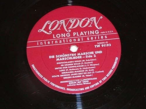 BAND OF BERLIN SCHUTZ=POLIZEI DIE SCHONSTEN MARSCHE UND MARSCHLIEDER vinyl recor | eBay