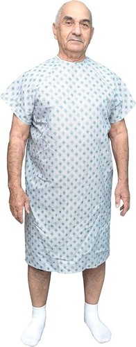 6 PACK - Reusable Hospital Gowns for Men Medical Patient Gowns with ...