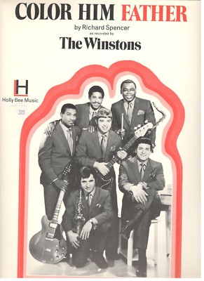 THE WINSTONS "COLOR HIM FATHER" SHEET MUSIC-PIANO/VOCAL/GUITAR-1969-NEW ...