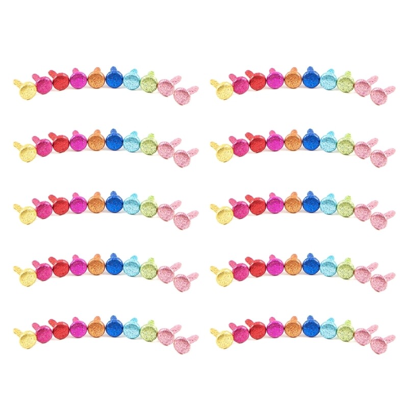 Paper Clasps Split Pins Round Head Clips for School Office Scrapbooking ...