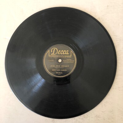 Jenny Lou Carson - Jealous Heart / Tell Him I'm Blue 78 RPM Decca ...