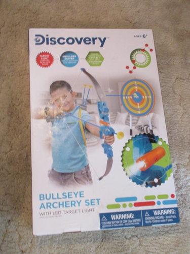 Discovery Kids Bullseye Outdoor Archery Set with LED Target Light-Up ...