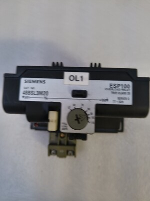 SIEMENS ESP100 OVERLOAD RELAYTRIP CLASS 20 48BSL3M20(FREE FAST SHIPPING ...