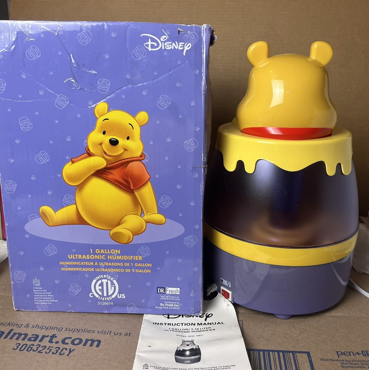 Winnie The Pooh Ultrasonic Humidifier Crane Cool Mist Humidifier