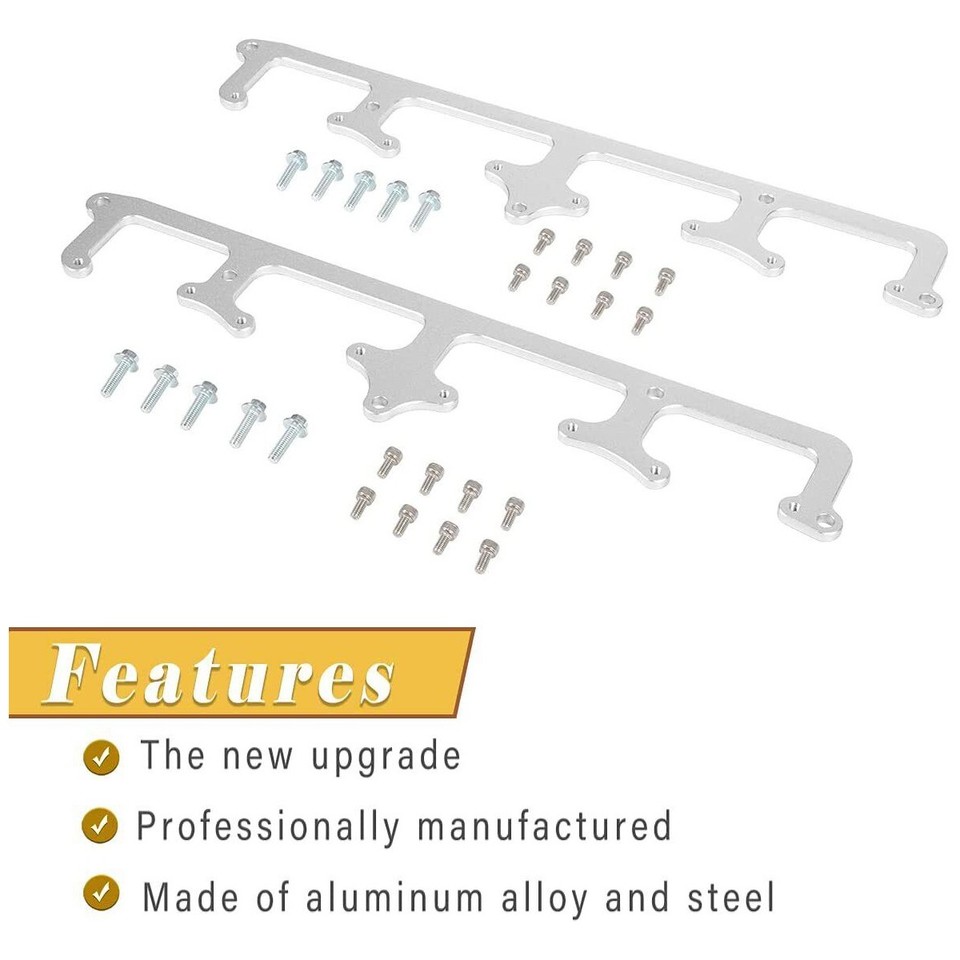 Sliver For 5.3L LS 19005218 LSX Truck Side Bolt Coil Brackets Mount ...