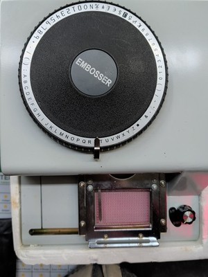 Embossing Machine 72-Characters Card Embosser Printer Code ID PVC ...
