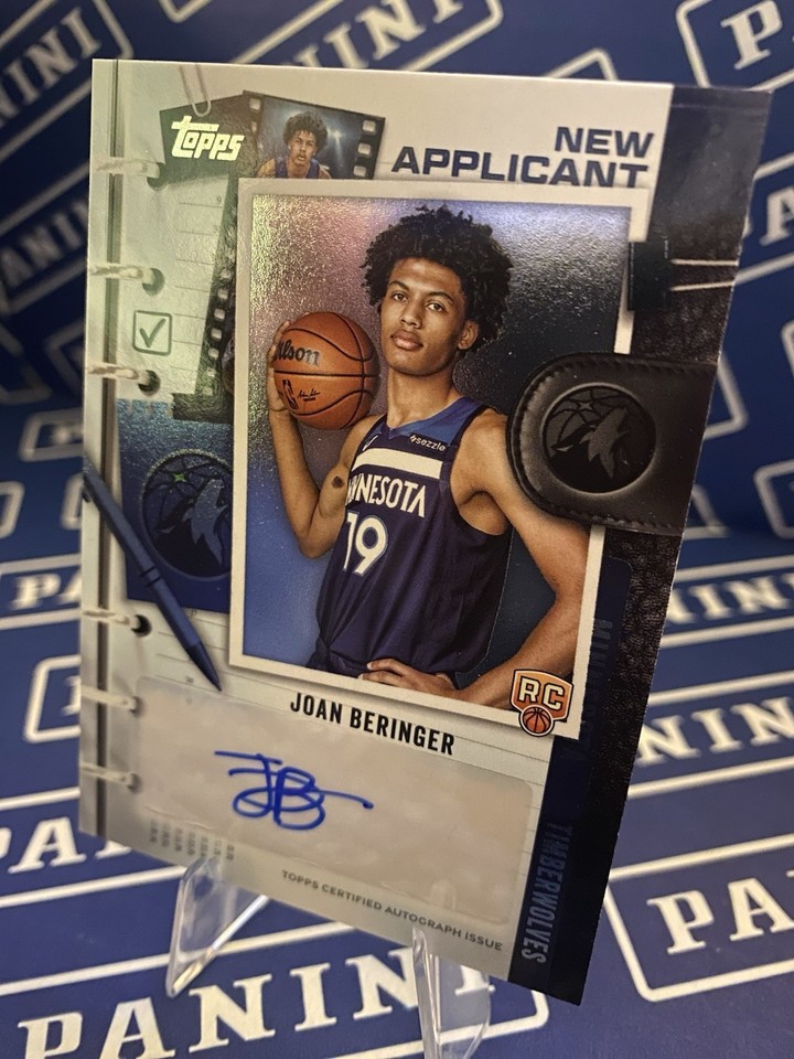 2025-26 Topps Joan Beringer New Applicant Rookie Auto RC #NA-JB Timberwolves | eBay