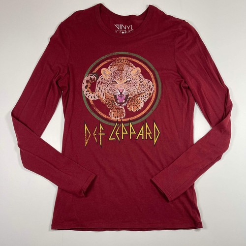 Vinyl Icons Def Leppard Tiger Women’s Long Sleeve Shirt Size Small | eBay