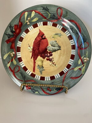 LENOX Winter Greetings Everyday CARDINAL Dinner Plates 10.75" McClung ...