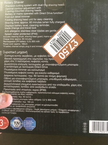 Shaver 3 Heads Rotary Rechargeable Silvercrest for sale online | eBay UK