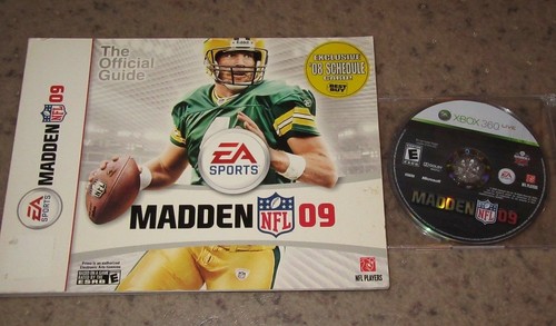 Madden NFL 09 (Microsoft Xbox 360, 2008) With Strategy Guide ...