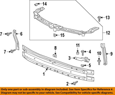 GM OEM 19-22 Blazer Front Bumper Grille Bumper Components-Center Brace ...
