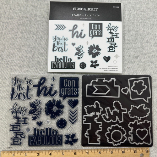 CTMH Stamp + Thin Cuts - Hello Fabulous - CC92228 *New* Close To My ...
