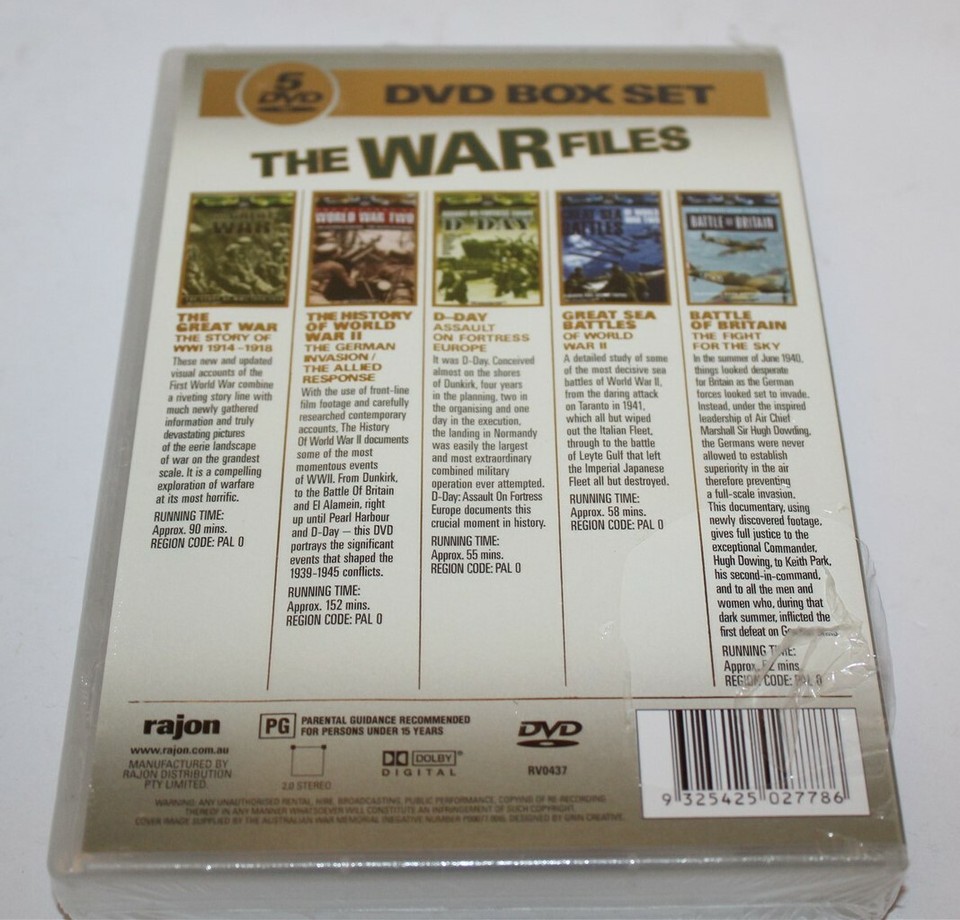 The War Files DVD 2005 5-Disc Set Brand New & Sealed 9325425027786 | eBay