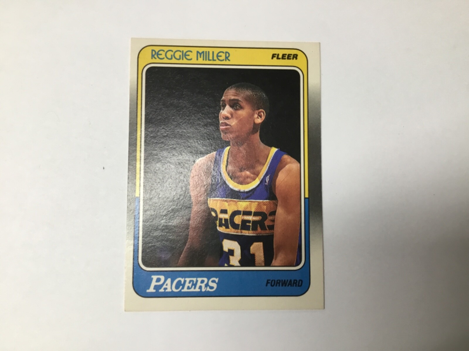 B219 REGGIE MILLER ROOKIE CARD 1988 FLEER #57 RC INDIANA PACERS HOF | eBay