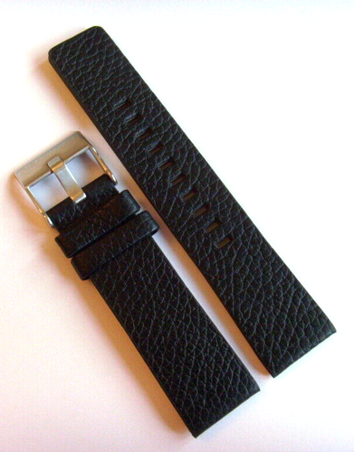 DIESEL Original Replacement Leather Strap DZ4392 Watch Strap Black 24 ...
