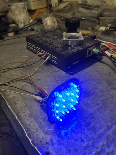 Pulsar chroma heart dome rgb led d effect recessed lights dj disco ...