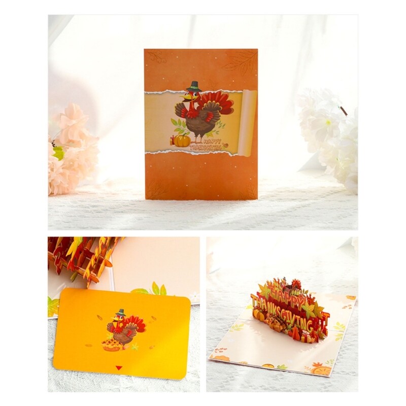 Fall Greeting Cardstock With Blank Sheet For Thanksgiving Decor For ...