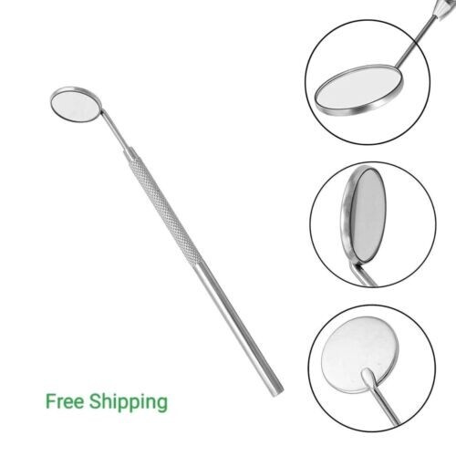 3Pcs Basic Dental Instruments Set Mouth Mirror Explorer #4 Cotton Plain ...