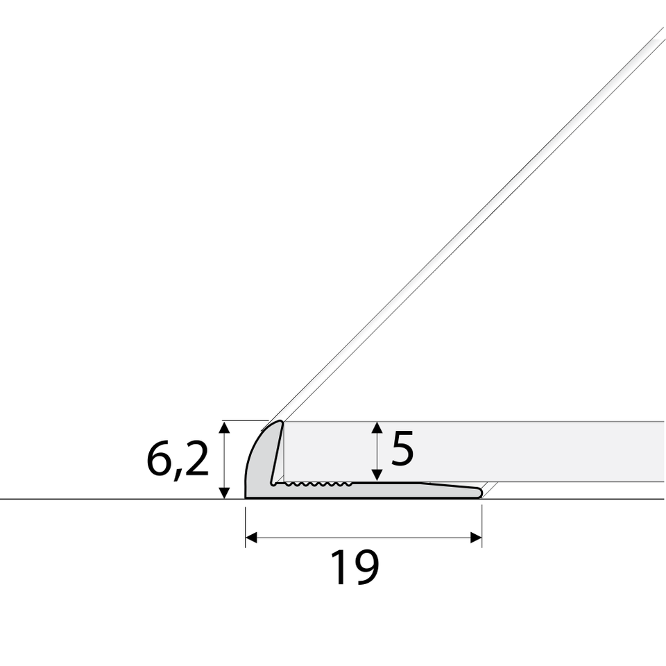 LVT Edge Profile Trim C10 – Luxury Click Vinyl Flooring Door Threshold ...