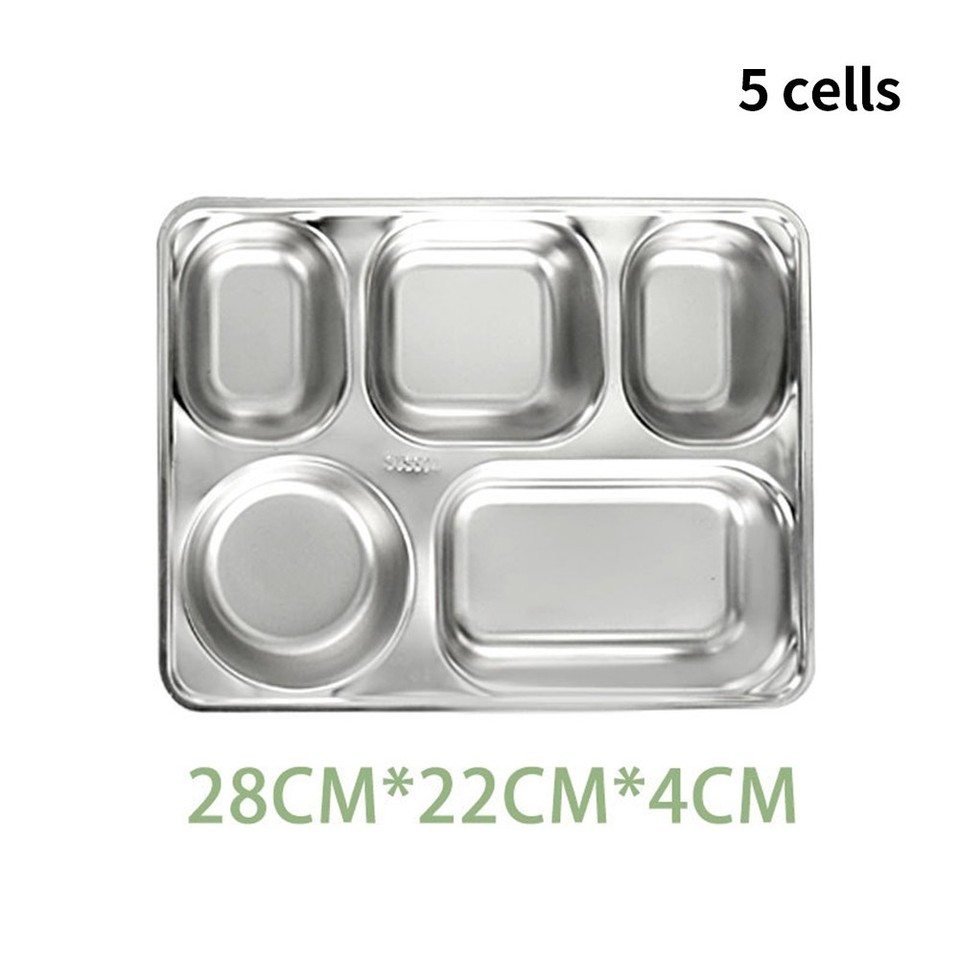Brand New Food Plate Dinner Plates Mess Hall Stainless Steel Dinner ...
