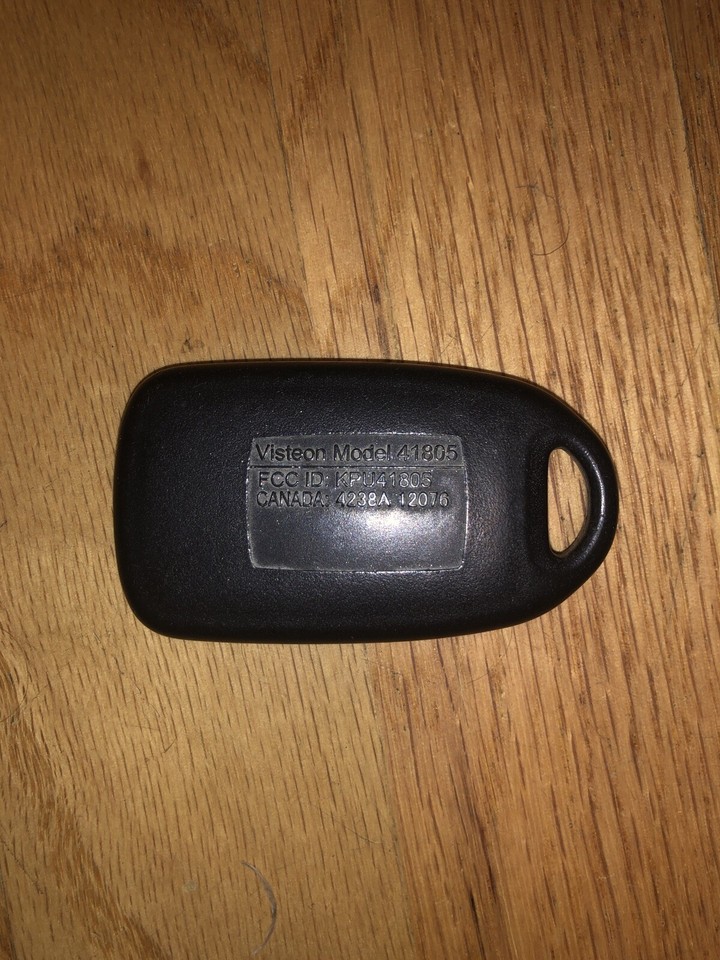 VISTEON 41805 MAZDA FCC ID: KPU41805 KEYLESS ENTRY REMOTE TRANSMITTER ...