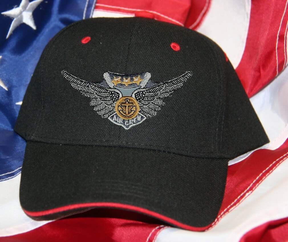 COMBAT AIR CREWMAN A/C WING HAT PATCH CAP AIRCREW US NAVY VETERAN GIFT ...
