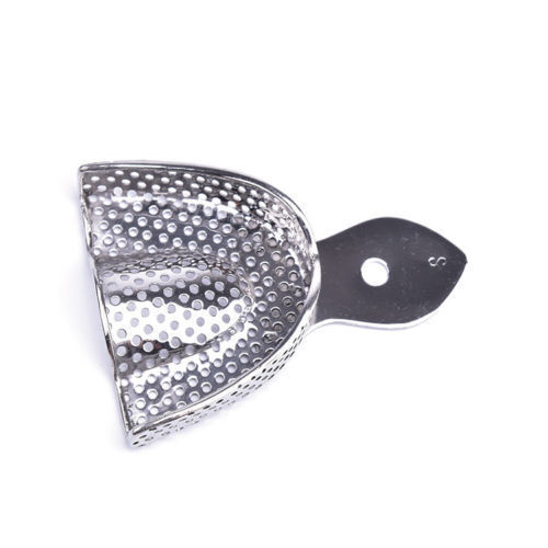 Dental Stainless Steel Autoclavable Metal Impression Trays S/M/L Upper ...