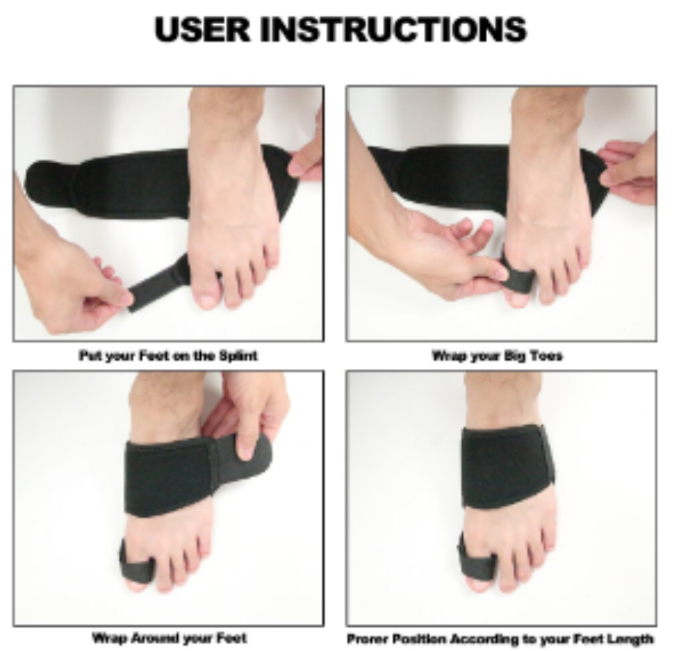 2 Pcs (Pair) Soft Bunion Splint Correction Support Corrector Medical ...