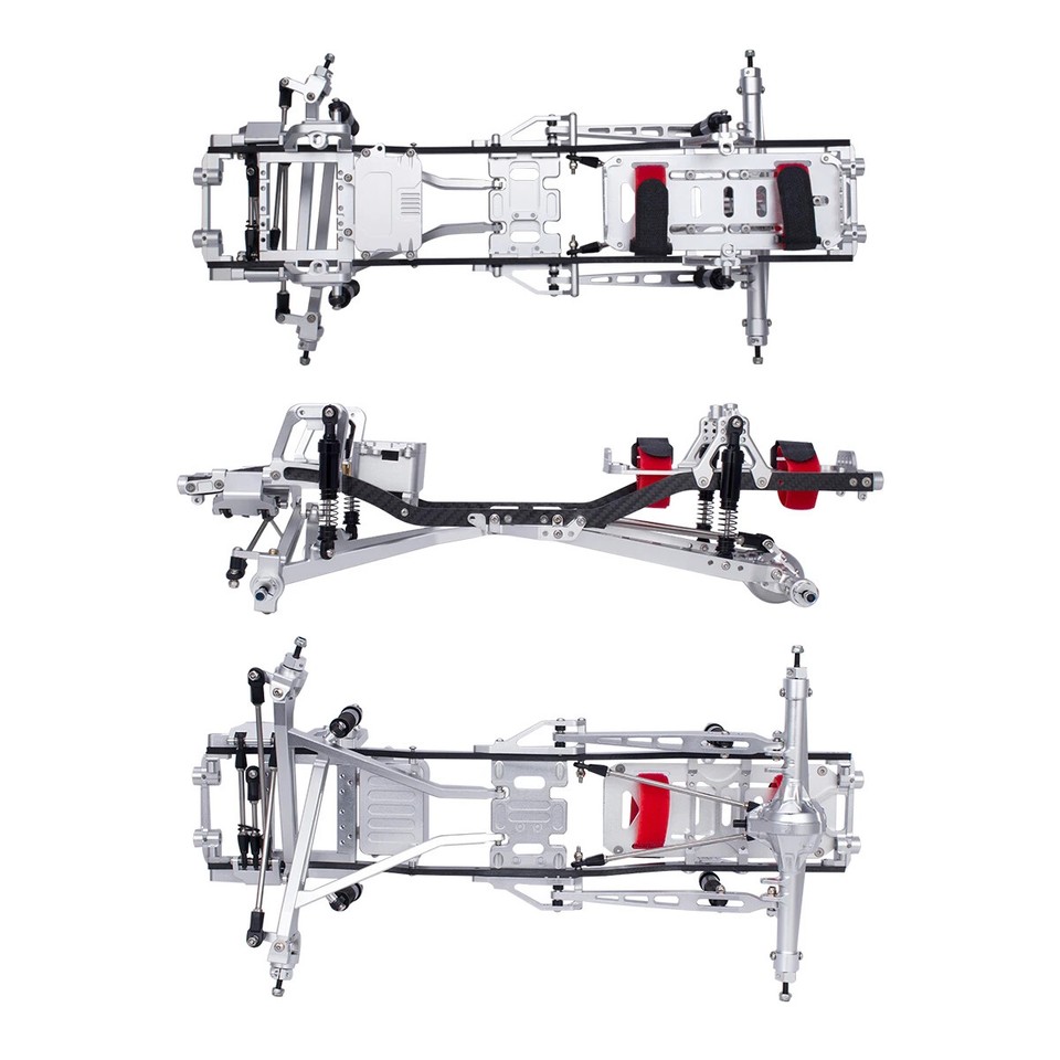 Twin I-Beam 2WD Pre-Runner Chassis Kit for 1/10 RC Crawler SCX10 Desert ...