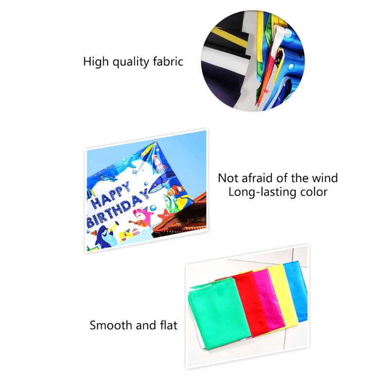 Easy Folding Flag with Holes to Toss Interactive Party Activity Playset ...