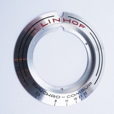 Linhof Compur 1 Faceplate Shutter F/5.5 Aperture Schneider 270mm Tele ...