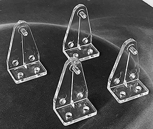 Cutelec Hold Down Brackets Clear Color Bottom Rail Hold Clips for 1 ...