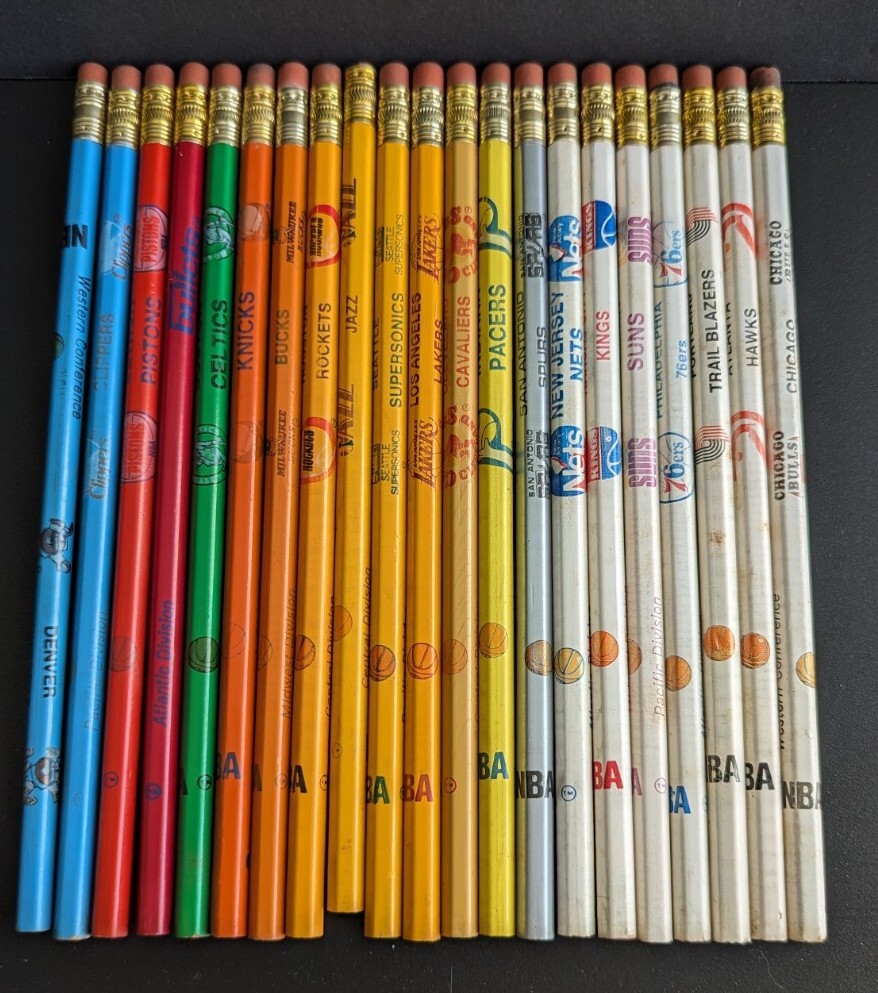 21 Vintage NBA Pencils | eBay