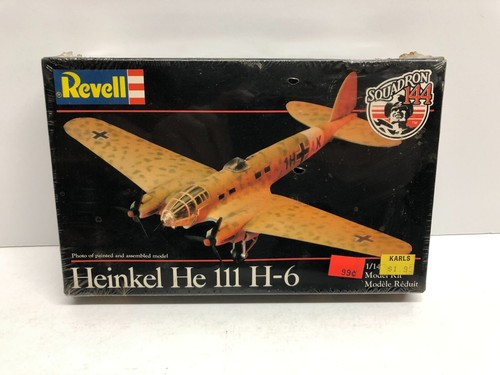vintage 1982 Revell HEINKEL HE 111 H-6 1/144 scale Model Kit NOS ...