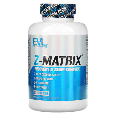 2 X EVLution Nutrition, Z-Matrix, Recovery & Sleep Complex, 240 ...