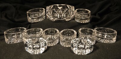 Vintage Salts Collection 8 Oval 2 Six Sided 1 Master Salt | eBay