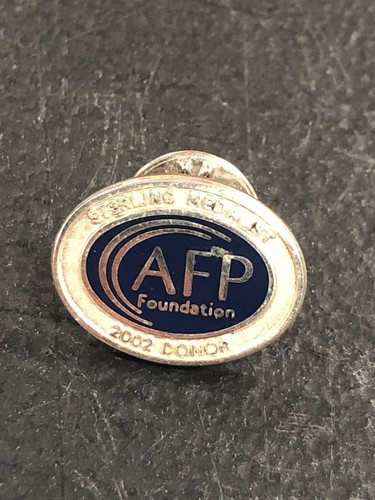 AFP Foundation Sterling Medalist 2002 Donor Lapel Hat Pin | eBay