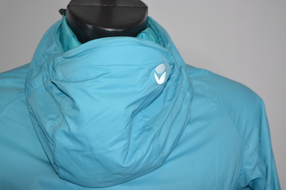 Montane Womens Pertex Microlight Nikwax Light Blue Hooded Jacket Size ...