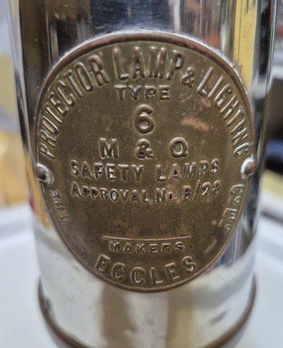 ECCLES WORKING MINERS SAFETY LAMP EXCELLENT CONDITION TRENTHAM COLLIERY ...